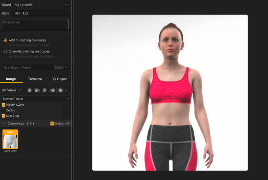 使用 Lotta 或 VStitcher 上传服装 - Browzwear