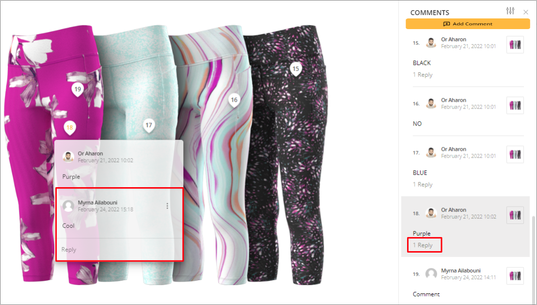 在评论中回复及提及用户